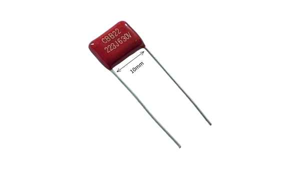 CBB22 Film Capacitor 22nF 630V P=10mm – Metas Lebanon