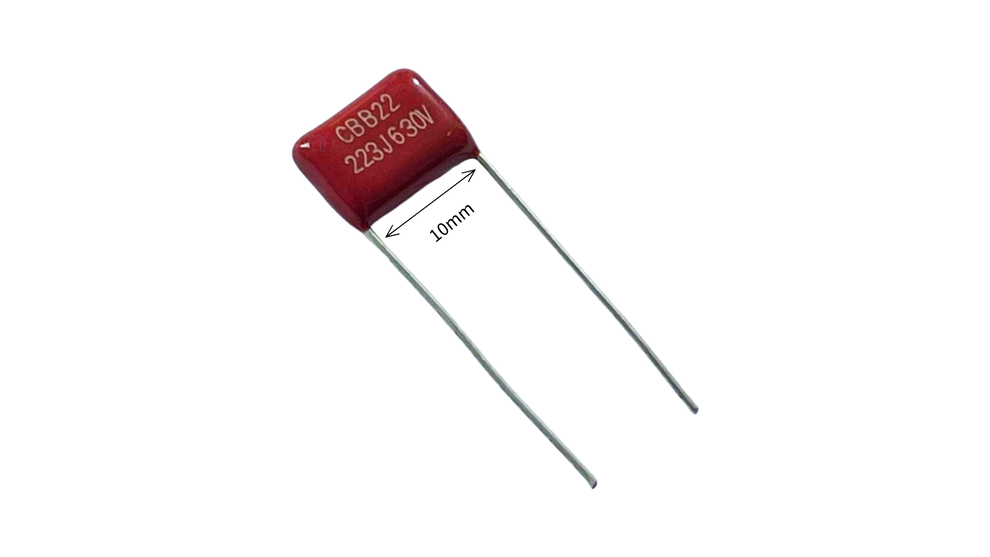 CBB22 Film Capacitor 22nF 630V P=10mm – Metas Lebanon