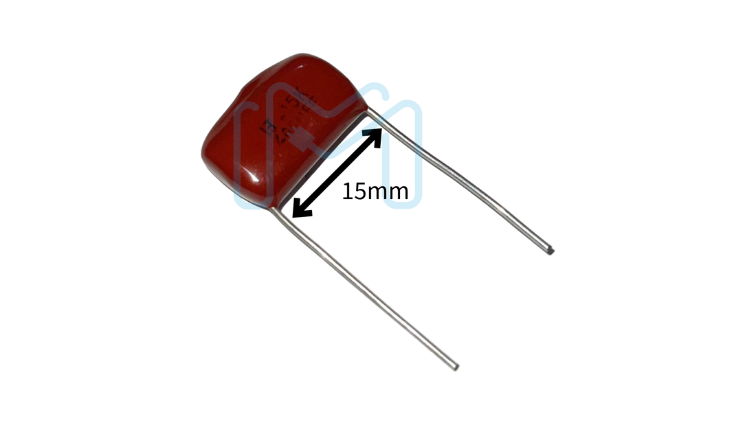 CBB22 Film Capacitor 150nF 400V P=15mm – Metas Lebanon