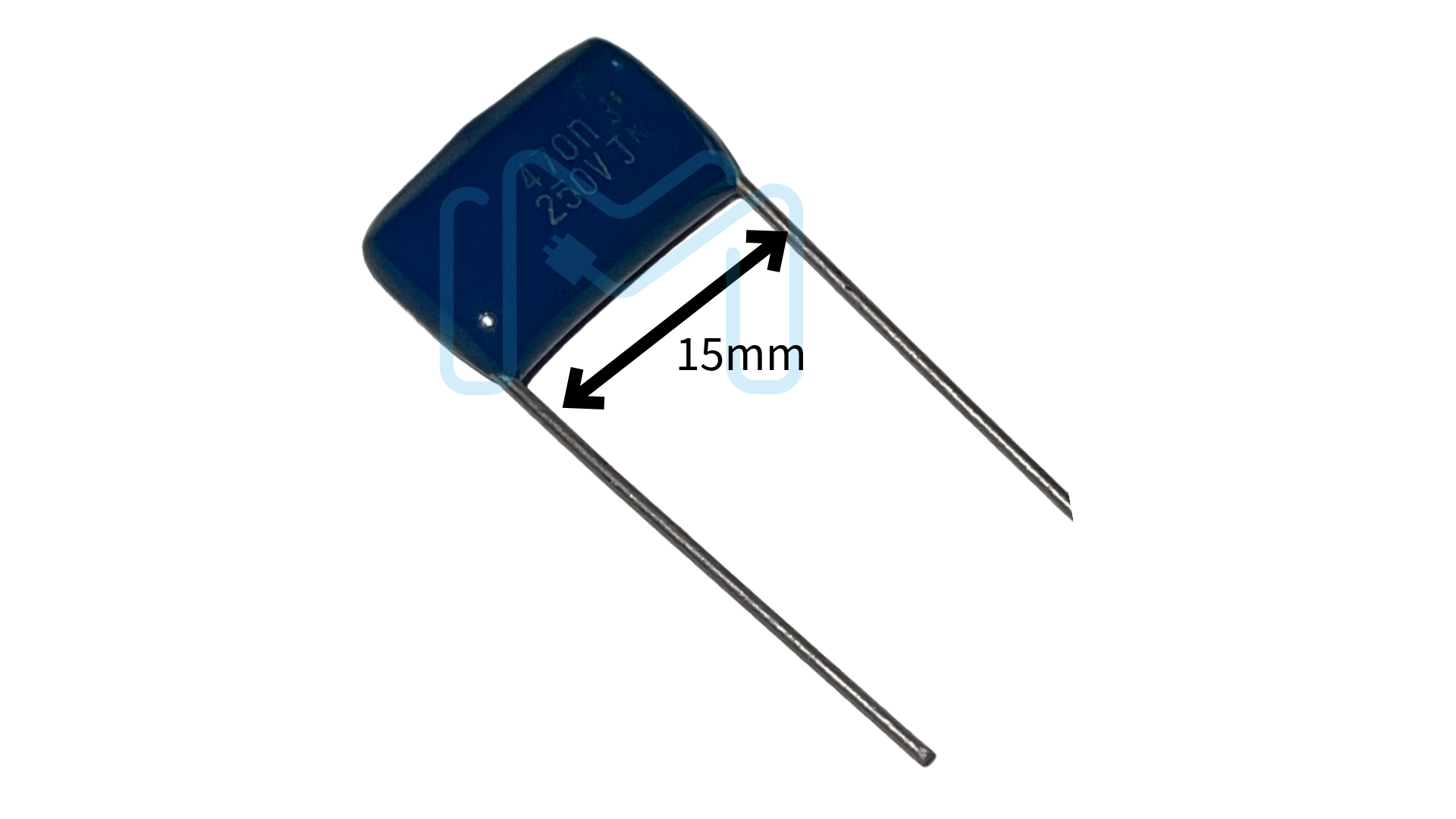 CBB22 Film Capacitor 470nF 250V P=15mm – Metas Lebanon