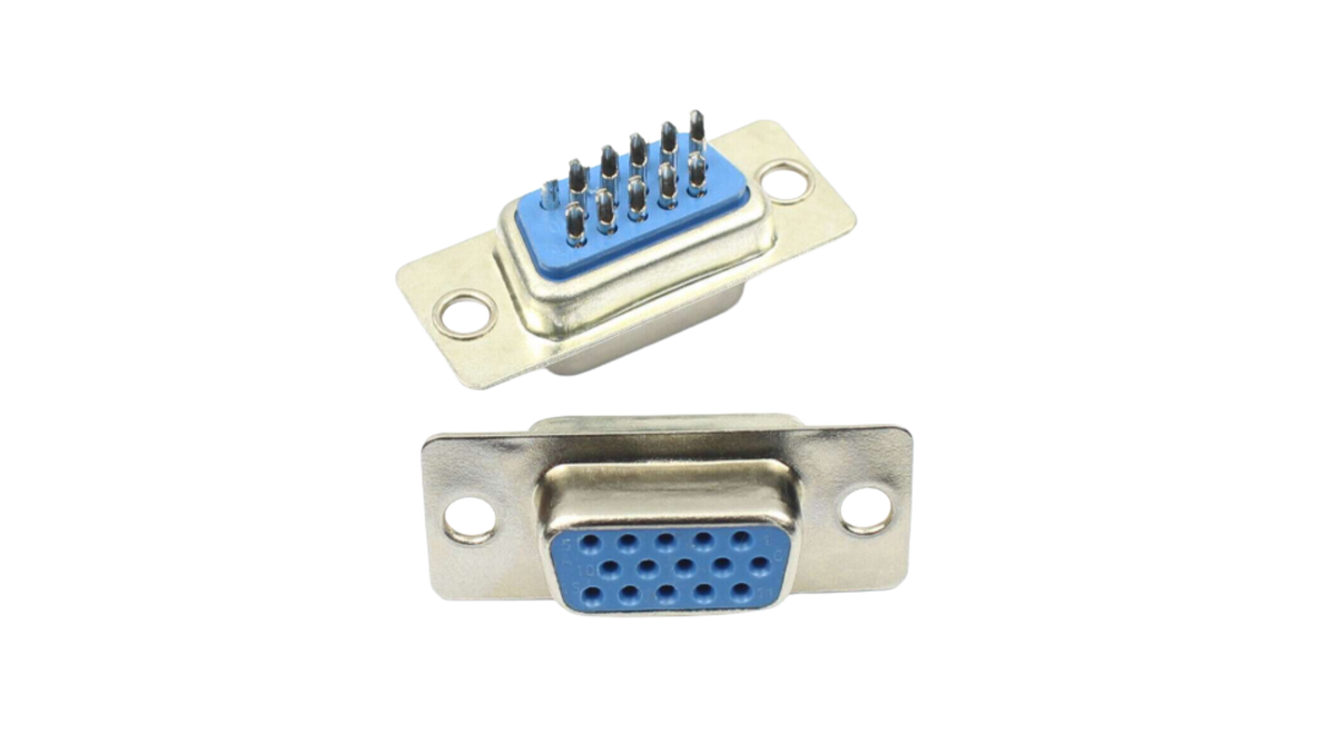 DB15 Female Connector - Solder Type 3 Rows (VGA) – Metas Lebanon
