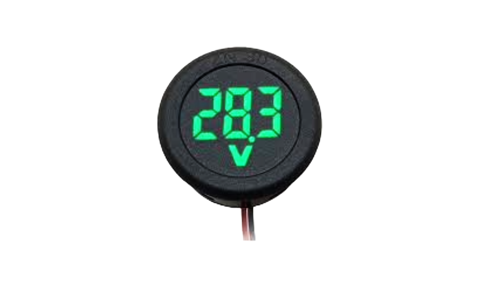 DC4-100V | Green Round Two-wire Digital Voltmeter – Metas Lebanon