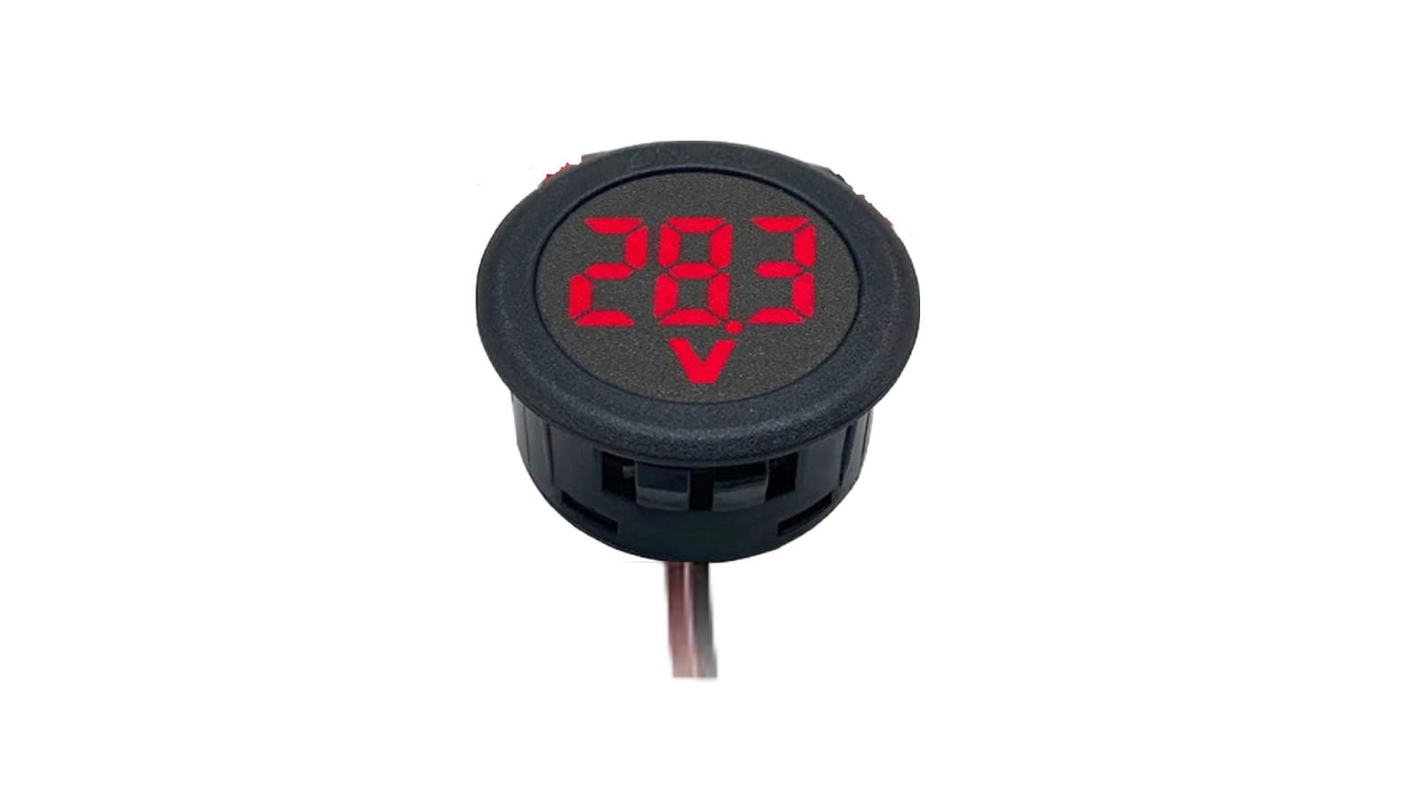 DC4-100V | Red Round Two-wire Digital Voltmeter – Metas Lebanon