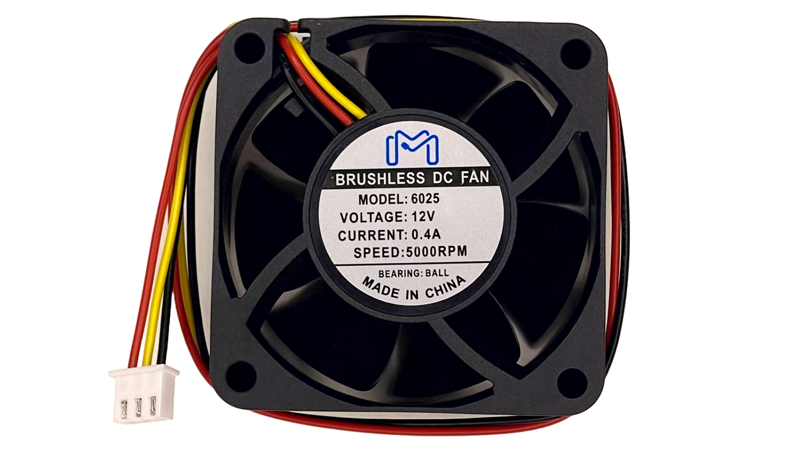 Fan 6X6X2.5cm 12V 3Wire 3Pin – Metas Lebanon