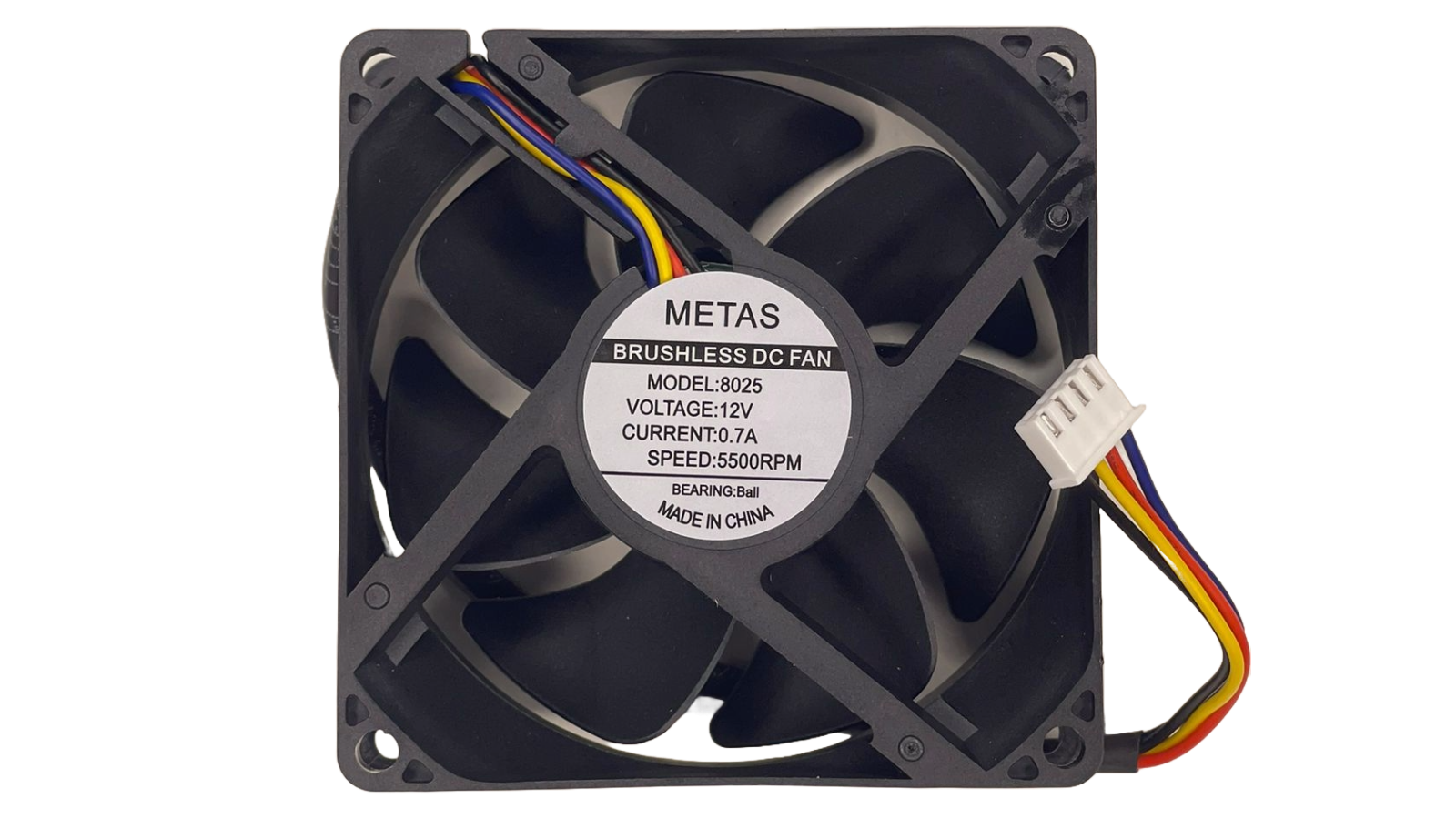 Fan 8X8X2.5cm 12V 4Wire 4Pin – Metas Lebanon
