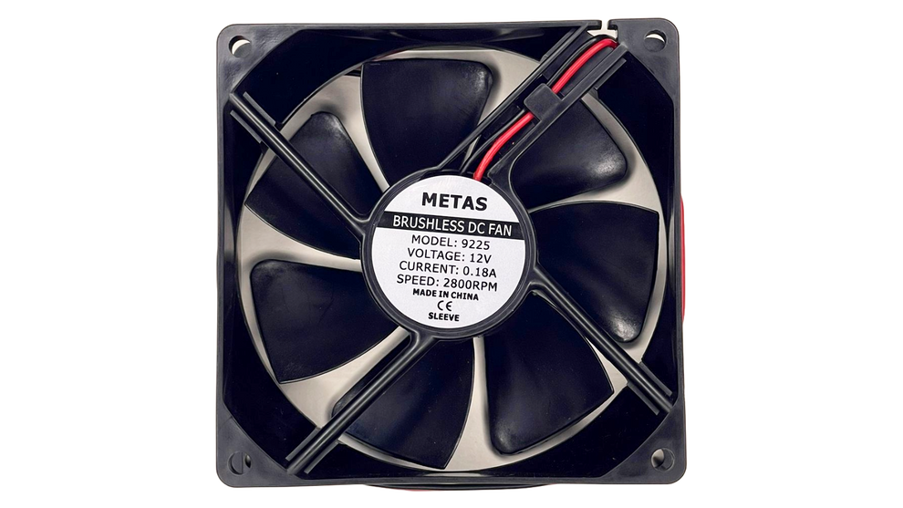Fan 9.2X9.2X2.5cm 12V 2Wire – Metas Lebanon