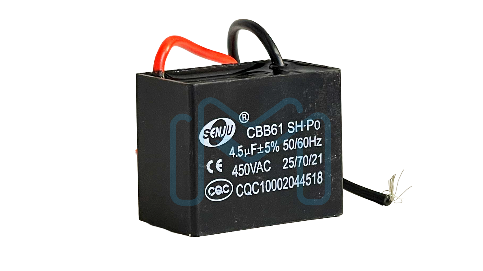 CBB61 4.5uF | Fan Capacitor 4.5uF 450VAC 2PIN With Wire – Metas Lebanon
