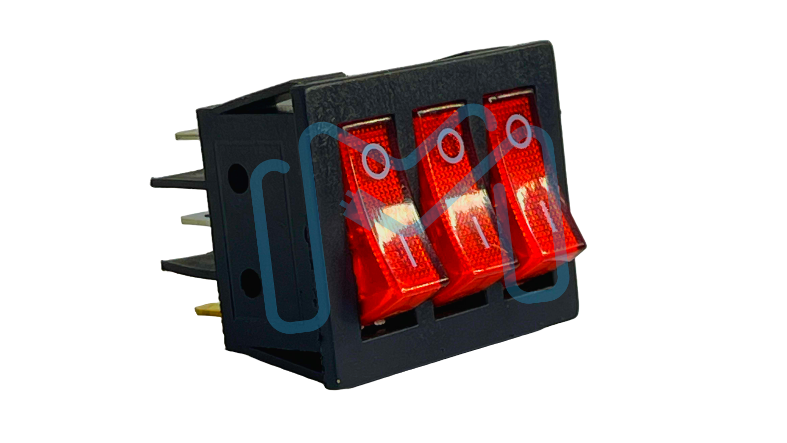 KCD3-301 | ON/OFF 9Pin Red with Led – Metas Lebanon