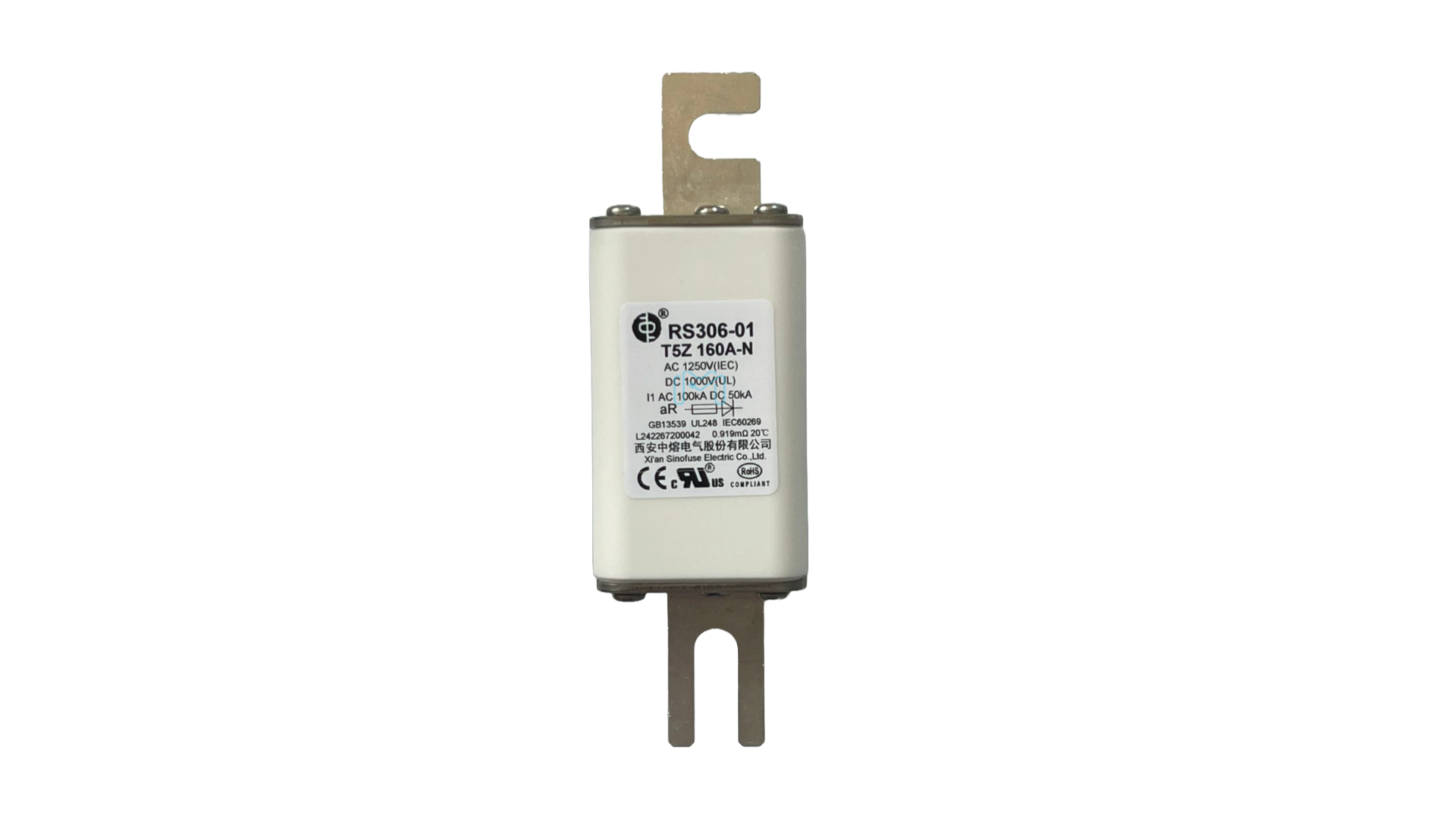 RS306-01-T5Z-160A | Fuse 160A 1250VAC 1000VDC – Metas Lebanon